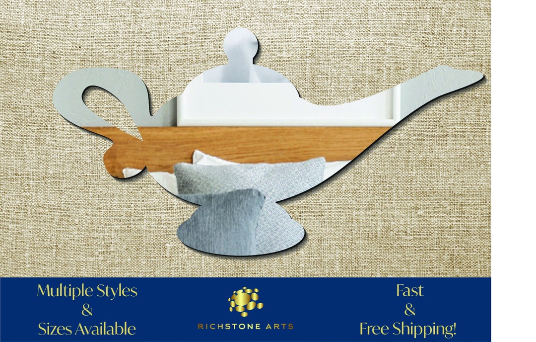 Decorative Genie Lamp Shaped Acrylic Mirror | Many Shapes Available - Etsy