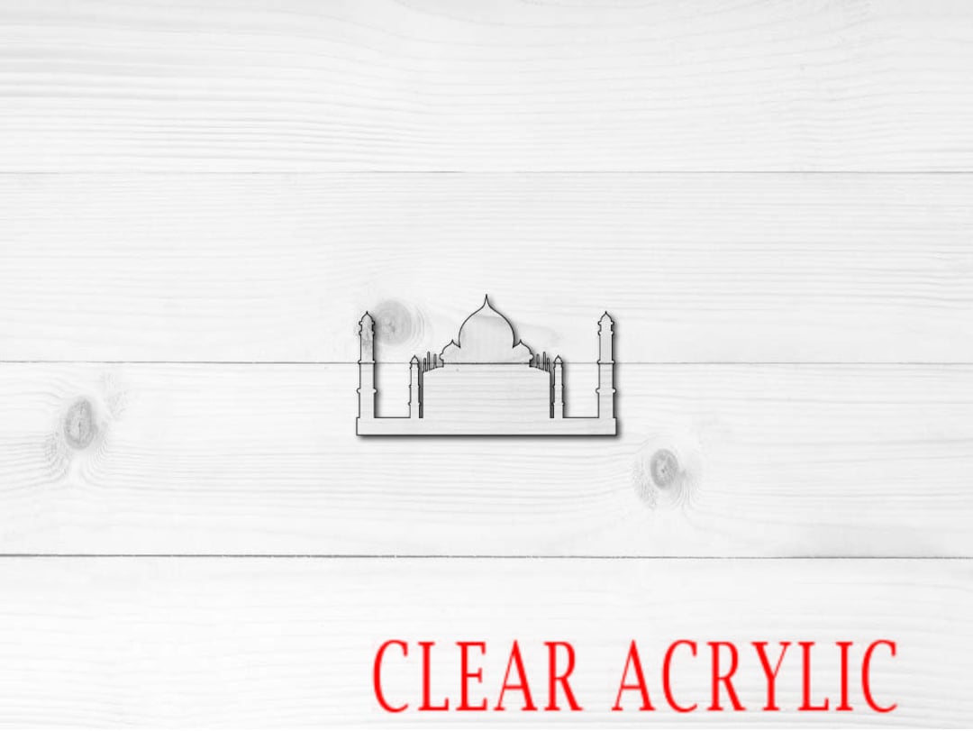 Taj Mahal Shape, Clear Acrylic Craft Blank, Colored Acrylic Blank - Etsy