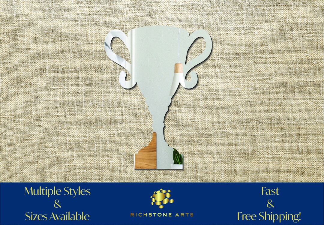 Decorative Trophy Shaped Acrylic Mirror | Many Shapes Available - Etsy