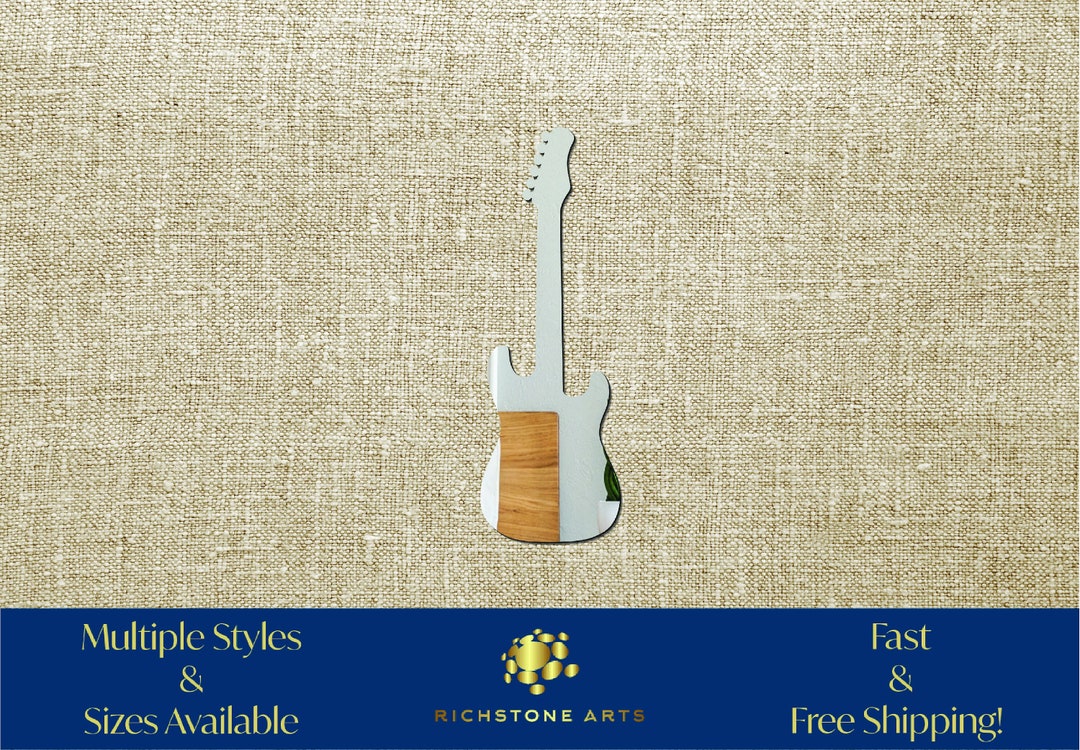 Decorative Electric Guitar Shaped Acrylic Mirror | Many Shapes ...