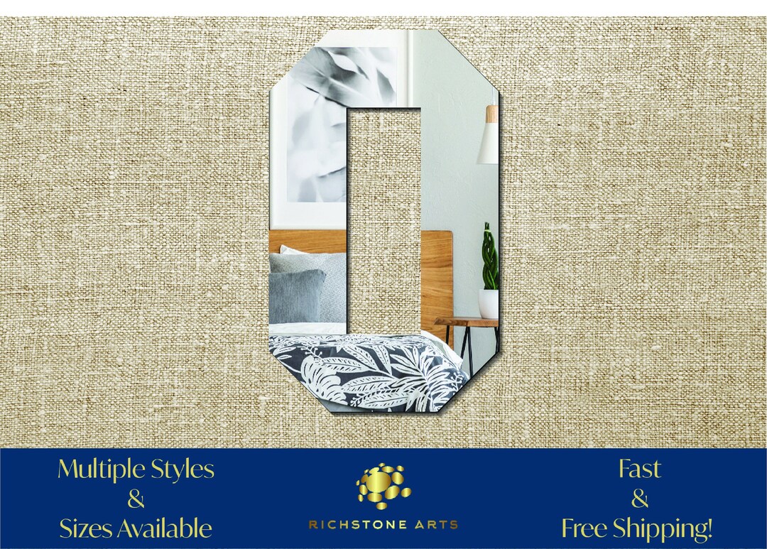 Decorative Number 0 Shaped Acrylic Mirror | Many Shapes Available - Etsy