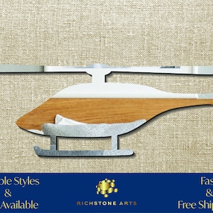 Decorative Helicopter Shaped Acrylic Mirror | Many Shapes Available - Etsy