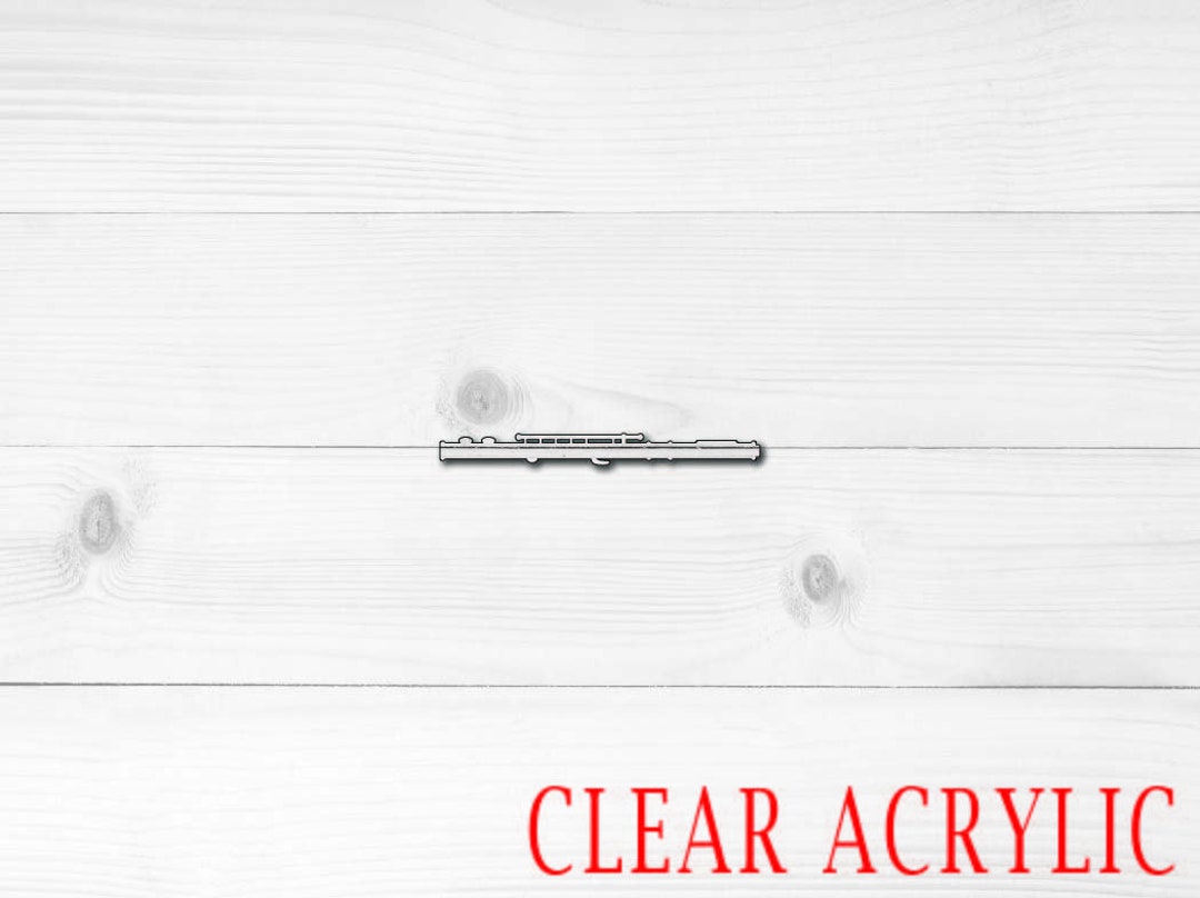Flute Acrylic Shape, Clear Acrylic Craft Blank, Colored Acrylic Blank ...