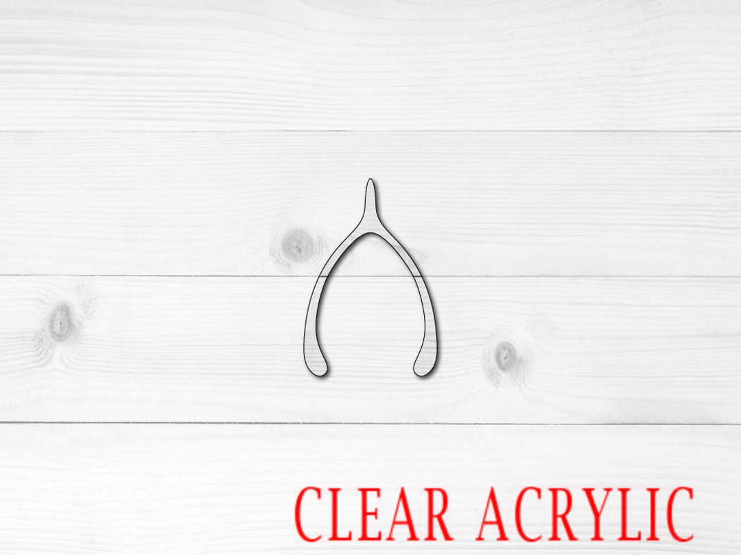 Wishbone Shape, Clear Acrylic Craft Blank, Colored Acrylic Blank - Etsy