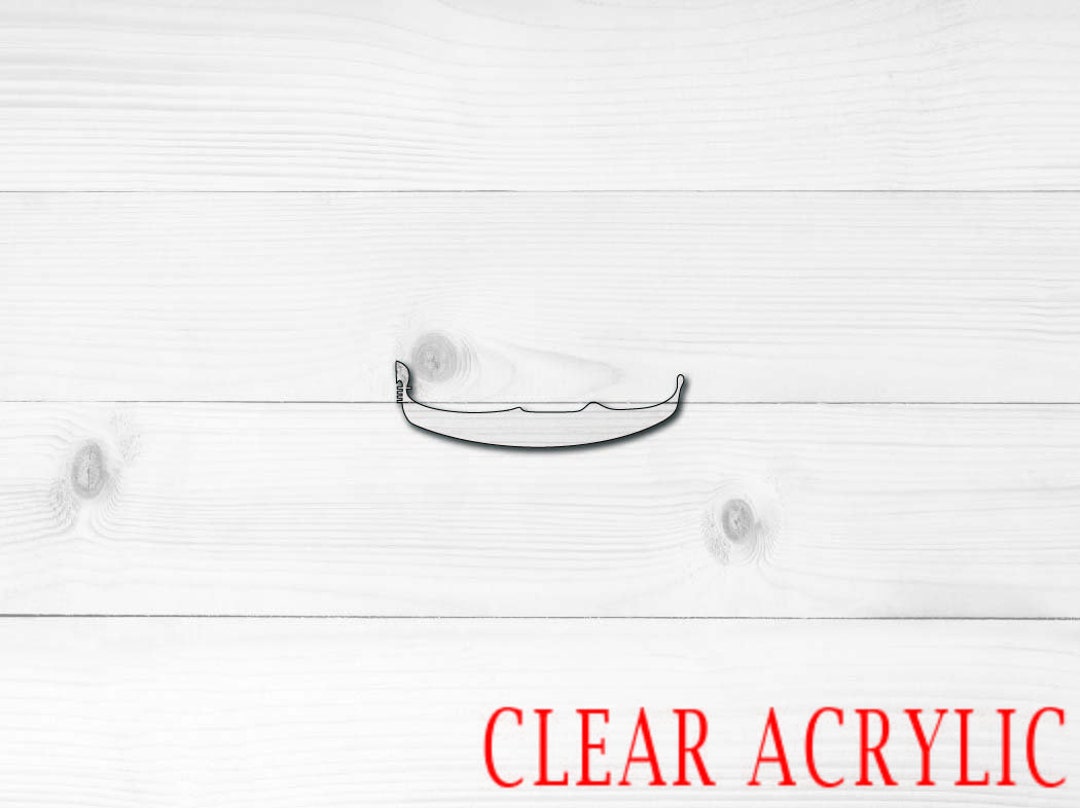 Gondola Shape, Clear Acrylic Craft Blank, Colored Acrylic Blank - Etsy