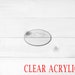 Oval Shape, Clear Acrylic Craft Blank, Colored Acrylic Blank - Etsy