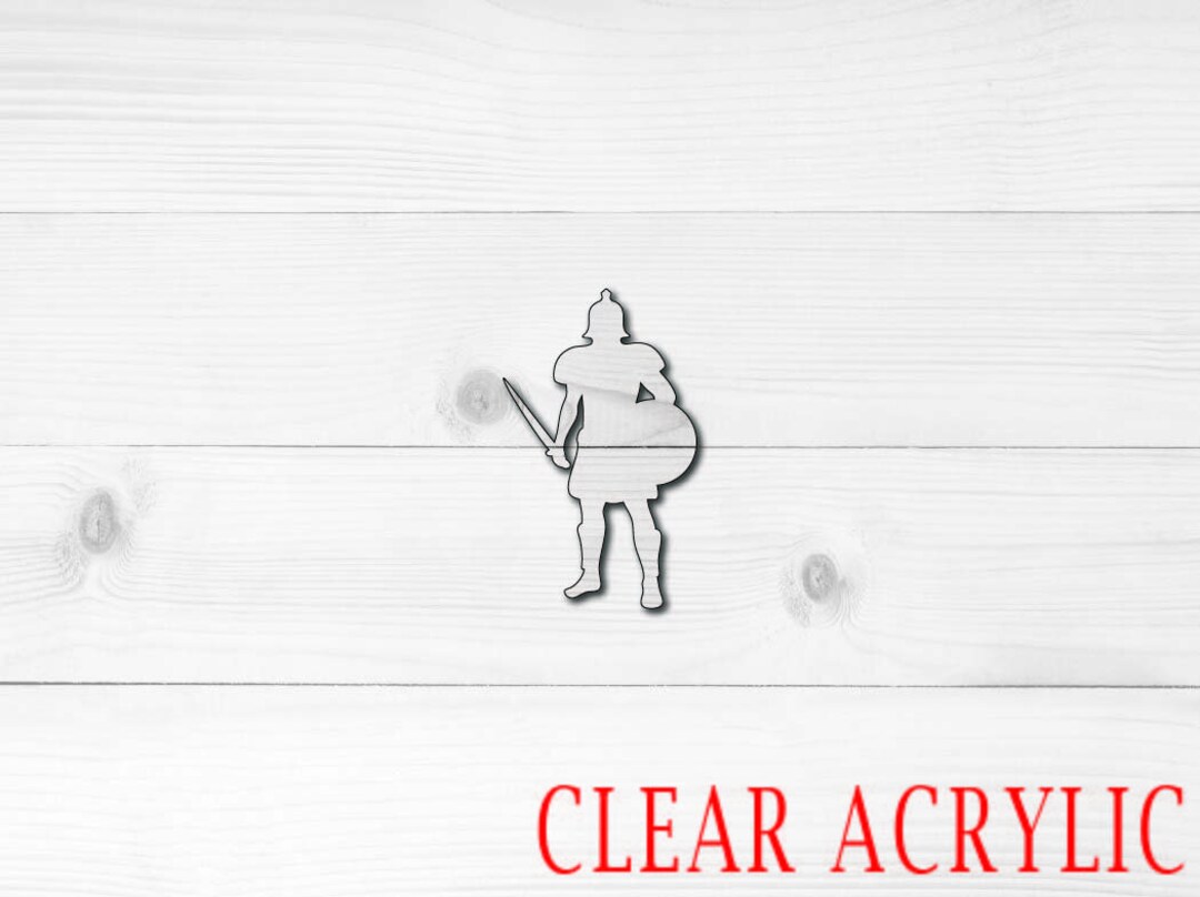 Gladiator Shape, Clear Acrylic Craft Blank, Colored Acrylic Blank - Etsy