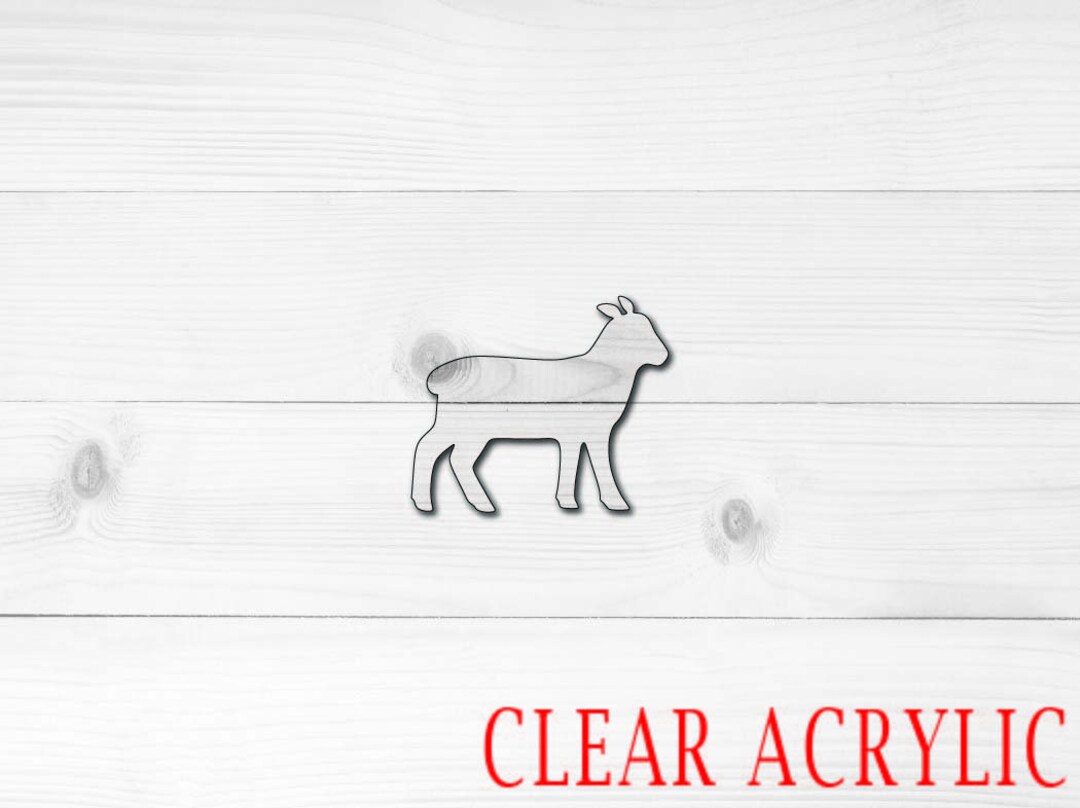 Lamb Shape, Clear Acrylic Craft Blank, Colored Acrylic Blank - Etsy