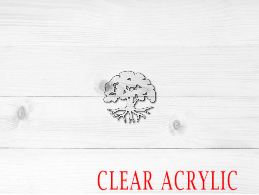 Tree of Life Shape, Clear Acrylic Craft Blank, Colored Acrylic Blank - Etsy