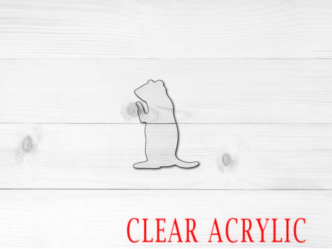 Prairie Dog Shape, Clear Acrylic Craft Blank, Colored Acrylic Blank - Etsy
