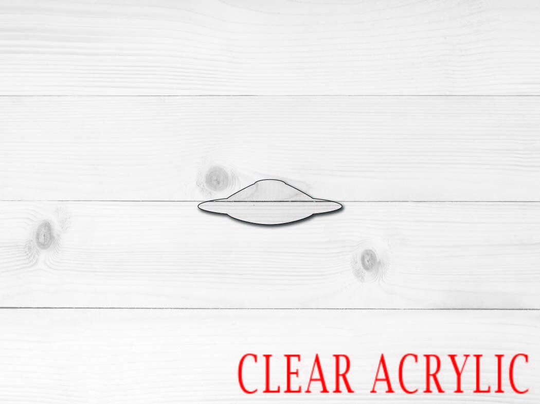Flying Saucer Shape Clear Acrylic Craft Blank DIY Acrylic - Etsy