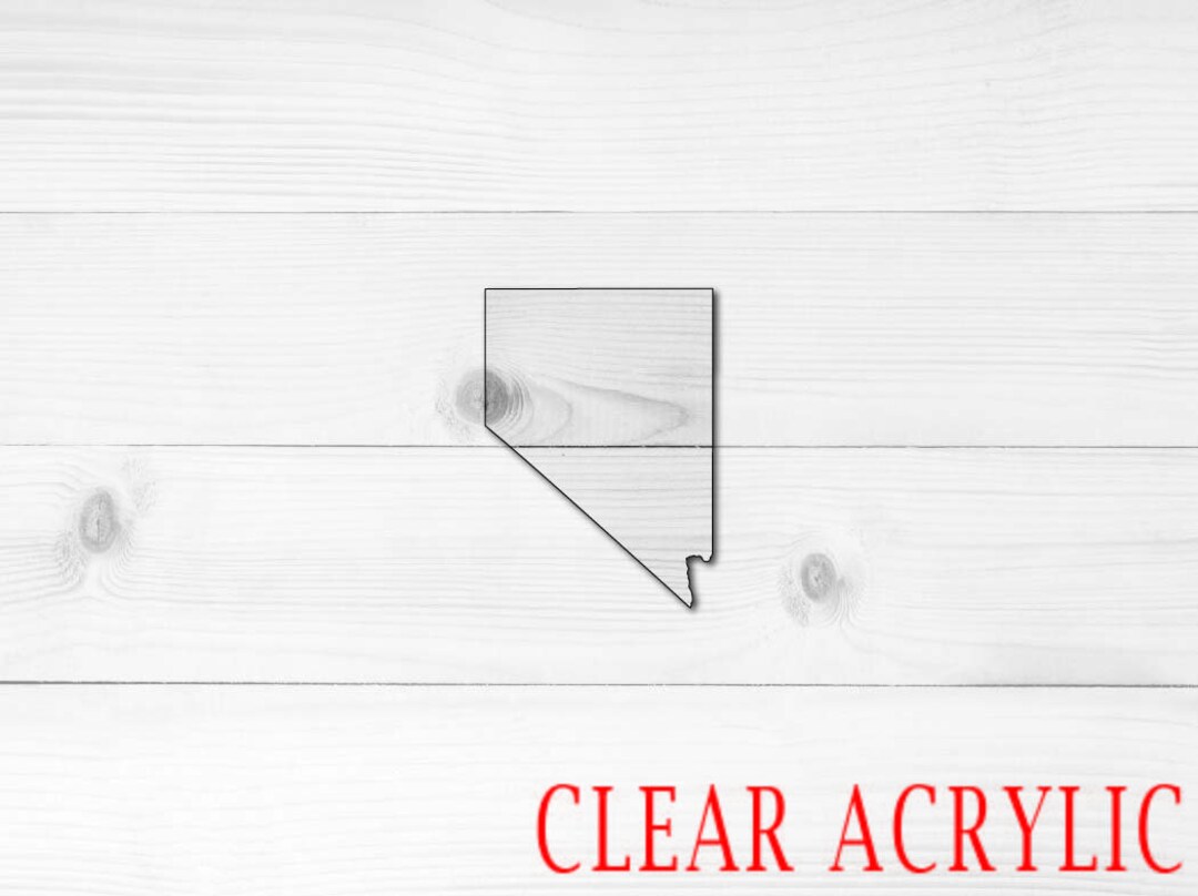 Nevada Shape, Clear Acrylic Craft Blank, Colored Acrylic Blank - Etsy