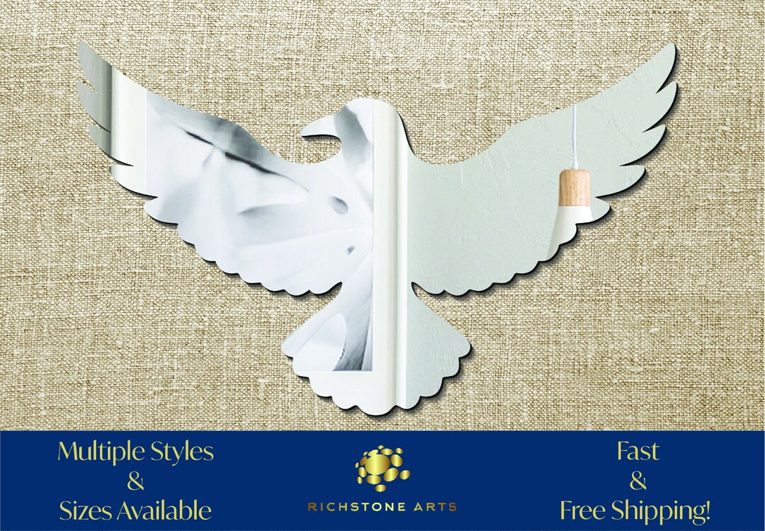 Decorative Flying Raven Shaped Acrylic Mirror | Many Shapes Available ...