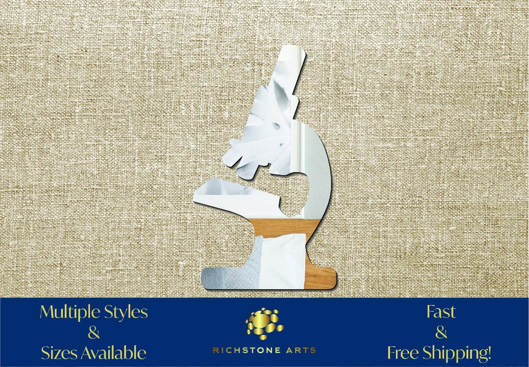 Decorative Microscope Shaped Acrylic Mirror | Many Shapes Available - Etsy