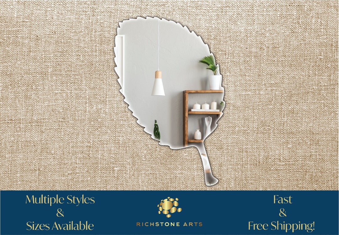 Decorative Apple Leaf Shaped Acrylic Mirror | Many Shapes Available - Etsy