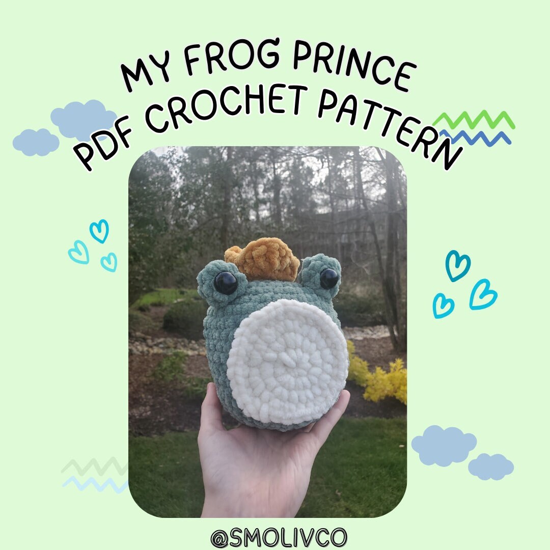Marc the Frog Prince Crochet Pattern: Beginner Amigurumi (PDF Pattern ...