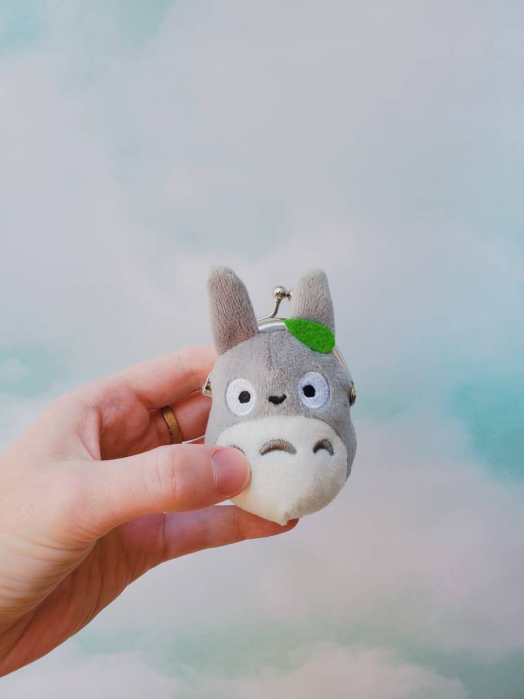 Forest Sprite Baby Bunny Keychain Coin Purse / Stuffed Animal Plush ...