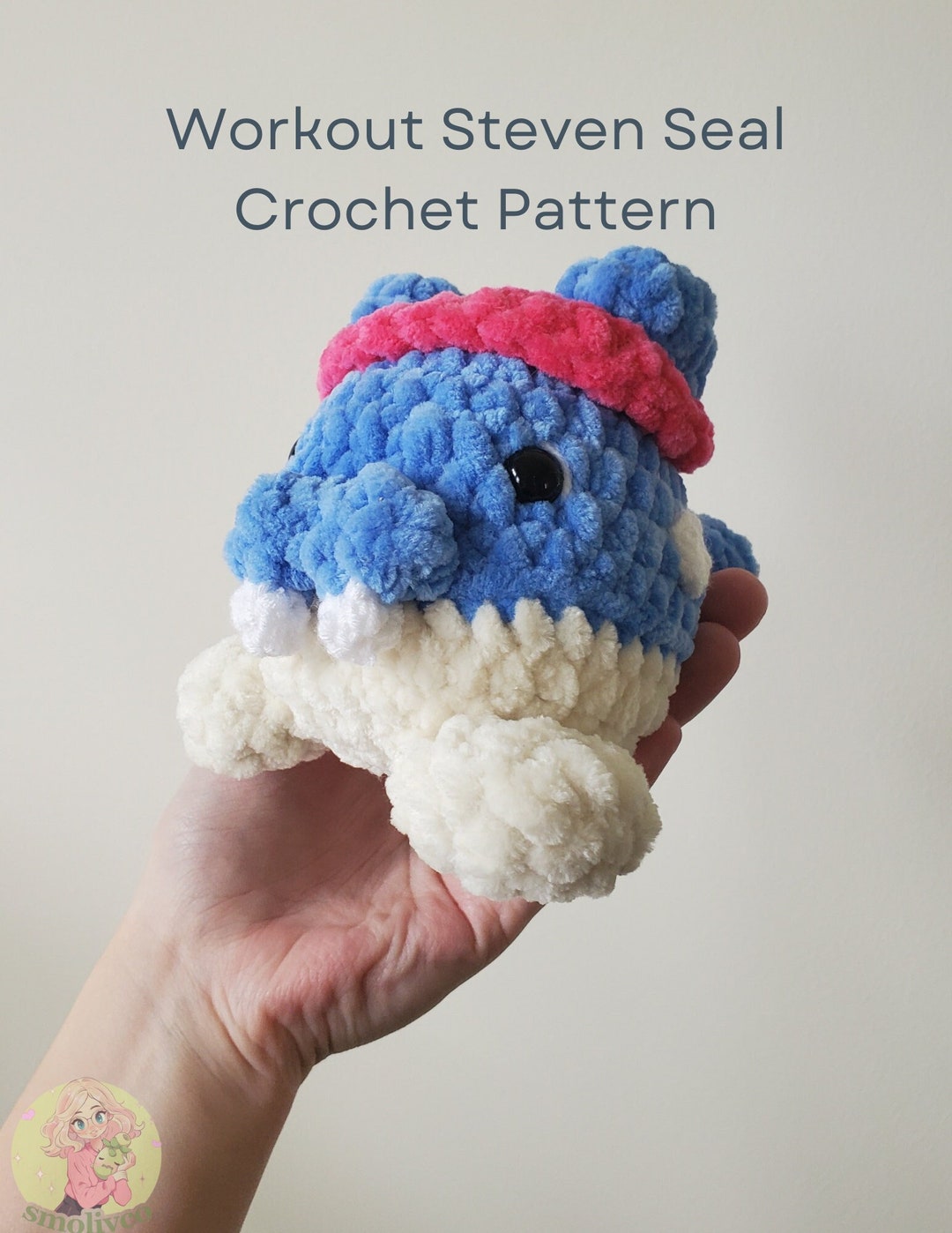 Workout Steven Seal Crochet Pattern: Beginner Kawaii Amigurumi (PDF) - Etsy