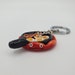Fire Demon in a Pan / Handmade Artisan Clay Polymer Clay Keychain Anime ...