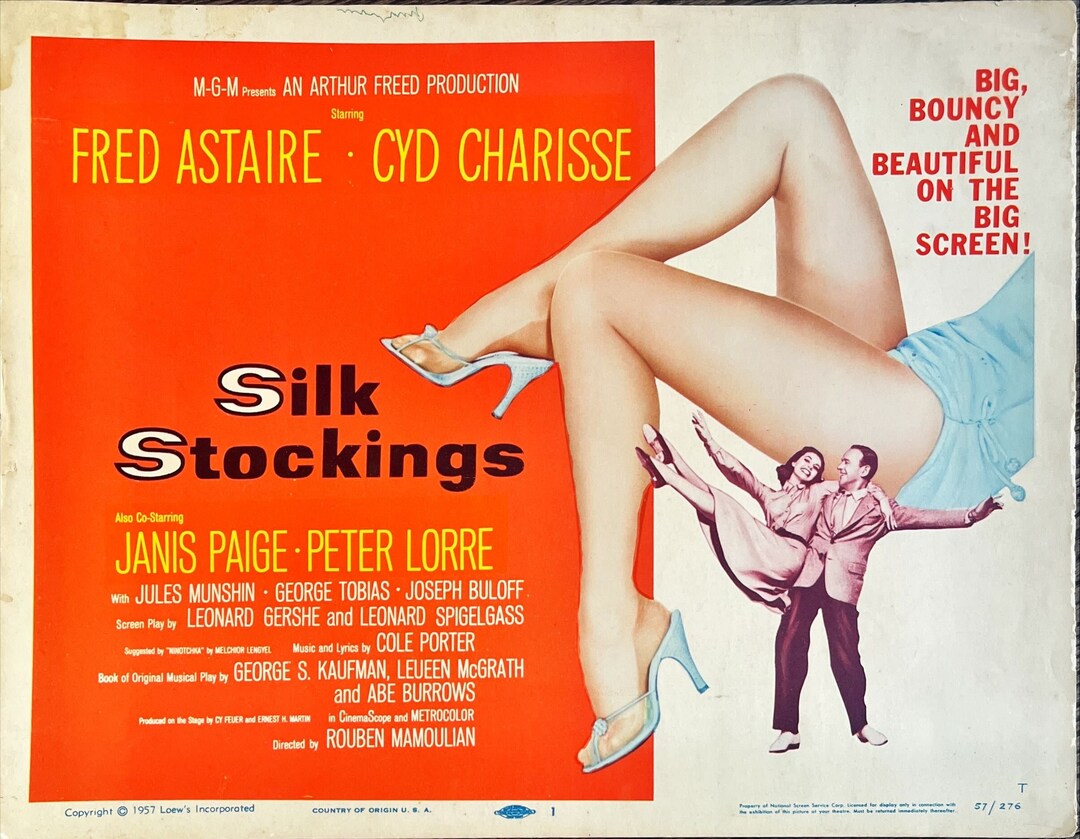 Silk Stockings TC 1957 Musical Version of Ninotchka With Fred Astaire Cyd Charisse Etsy UK