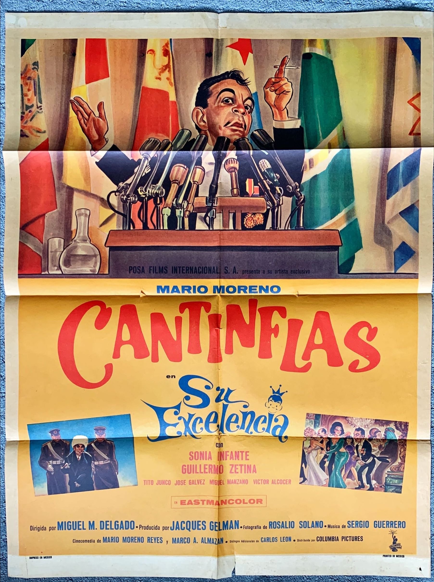 Cantinflas Su Excelencia 1967 One Sheet Movie Poster MX. Cantinflas - Etsy
