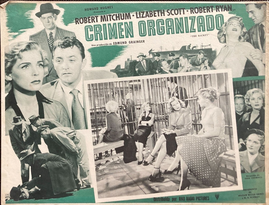 The Racket (1951) Vintage Mexican Lobby Card, Robert Mitchum, Howard ...
