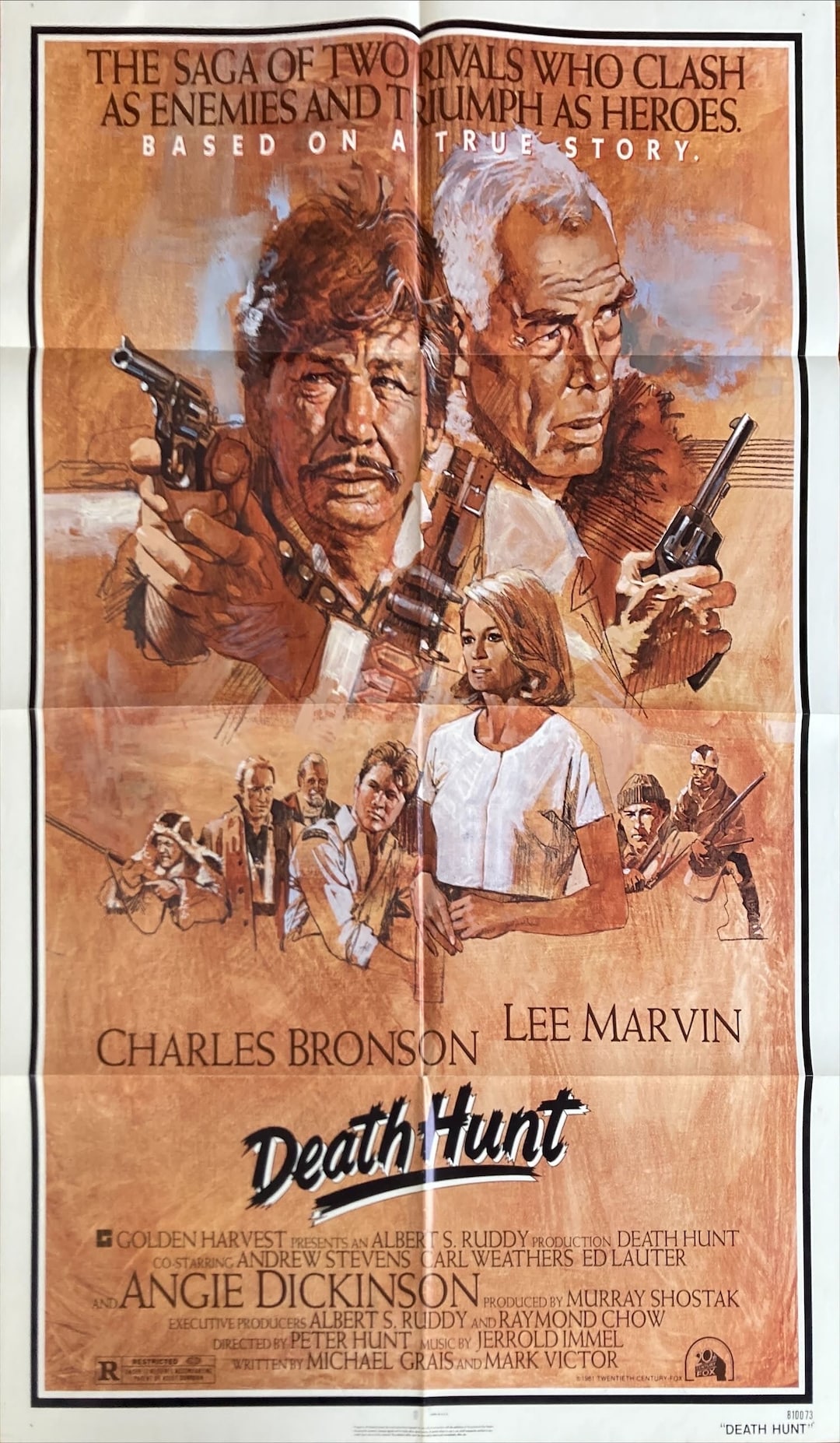 Death Hunt (1981) Original Movie Poster, Charles Bronson, Lee Marvin ...