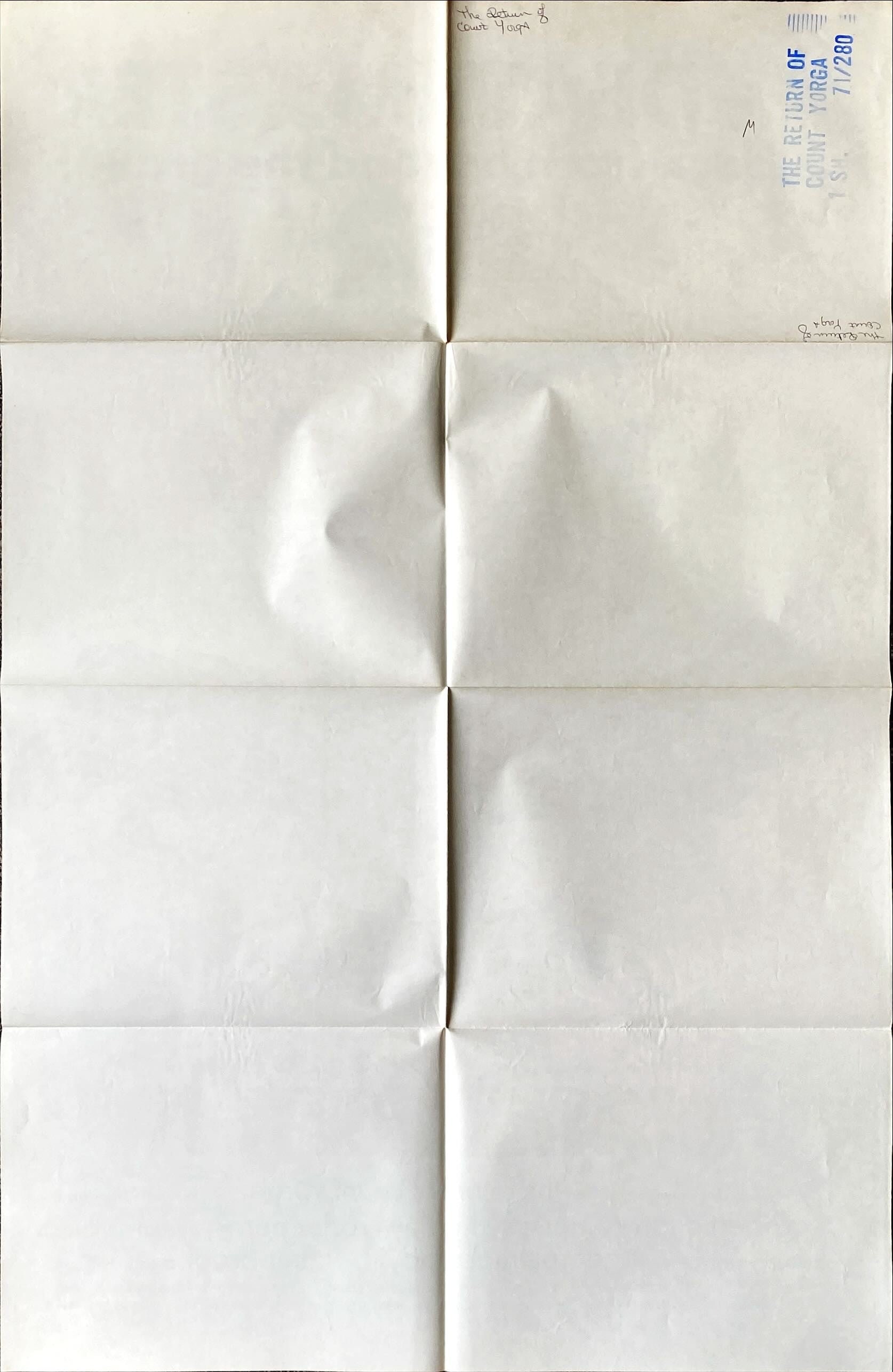 Return of Count Yorga (1971) One Sheet Movie Poster - AIP Vampires - Etsy