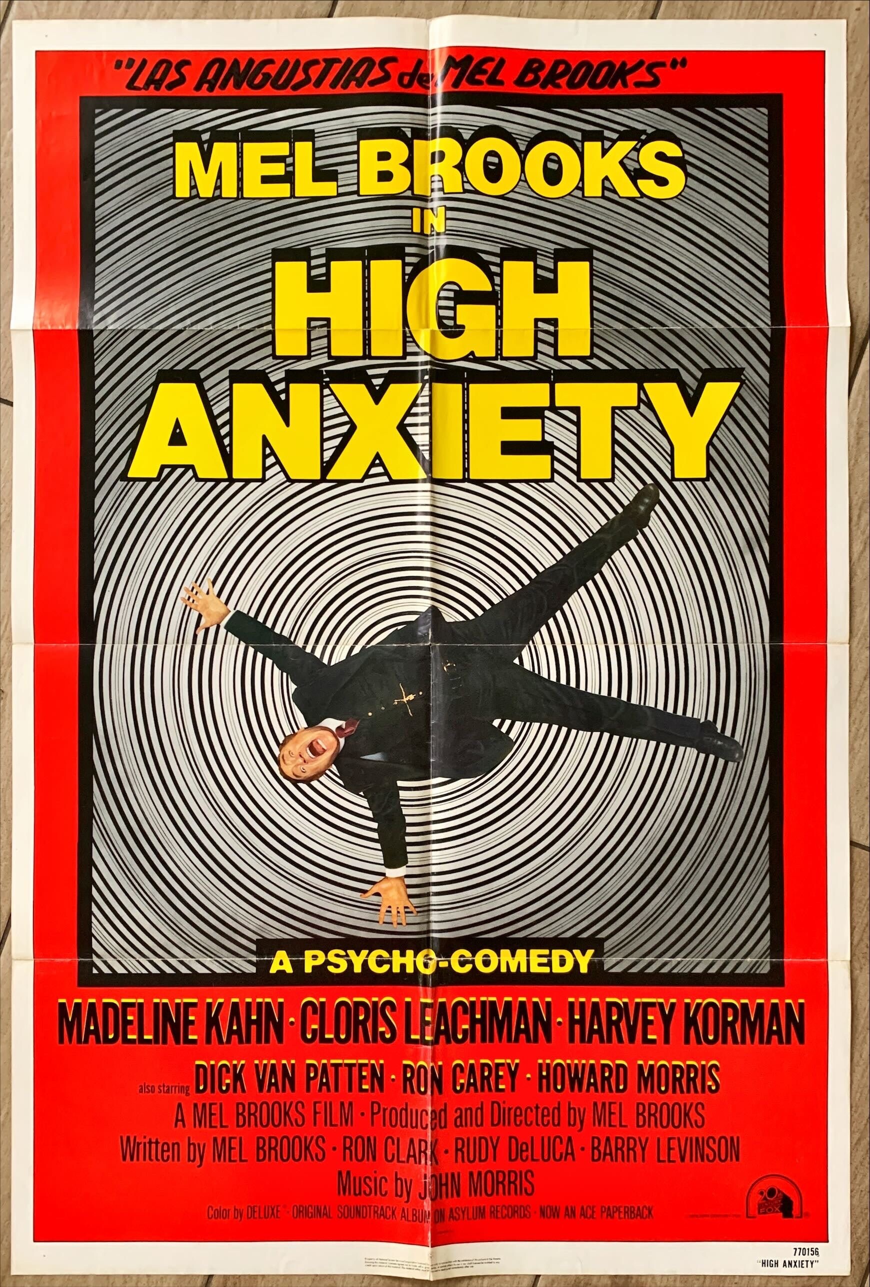High Anxiety (1977) One Sheet Movie Poster - Etsy
