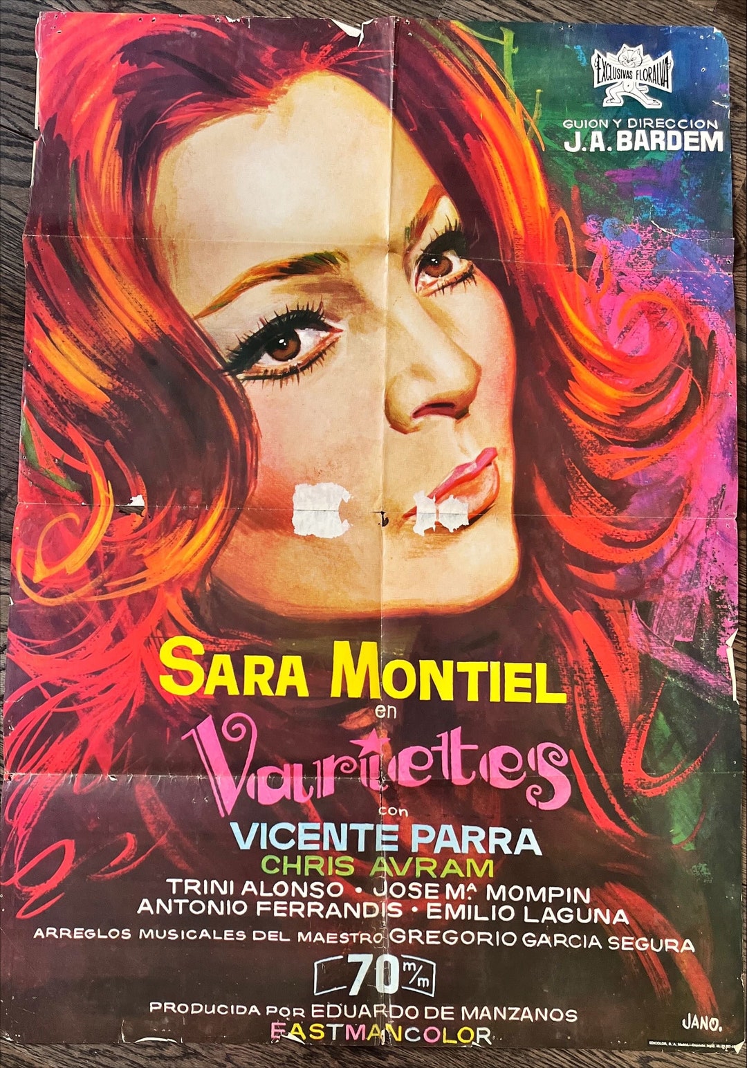 Varietes, Spanish Movie Poster, Sara Montiel - Etsy