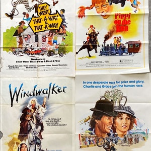 1970s/80s Family Movie Poster Bundle - Etsy