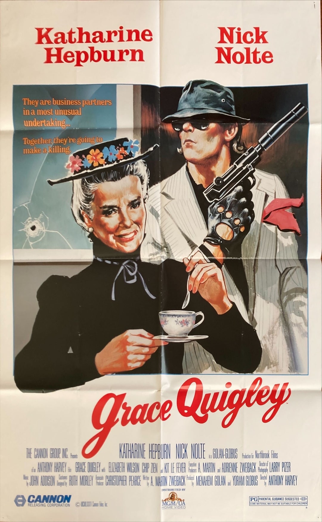 Grace Quigley (1985) Original Movie Poster, Katherine Hepburn & Nick ...