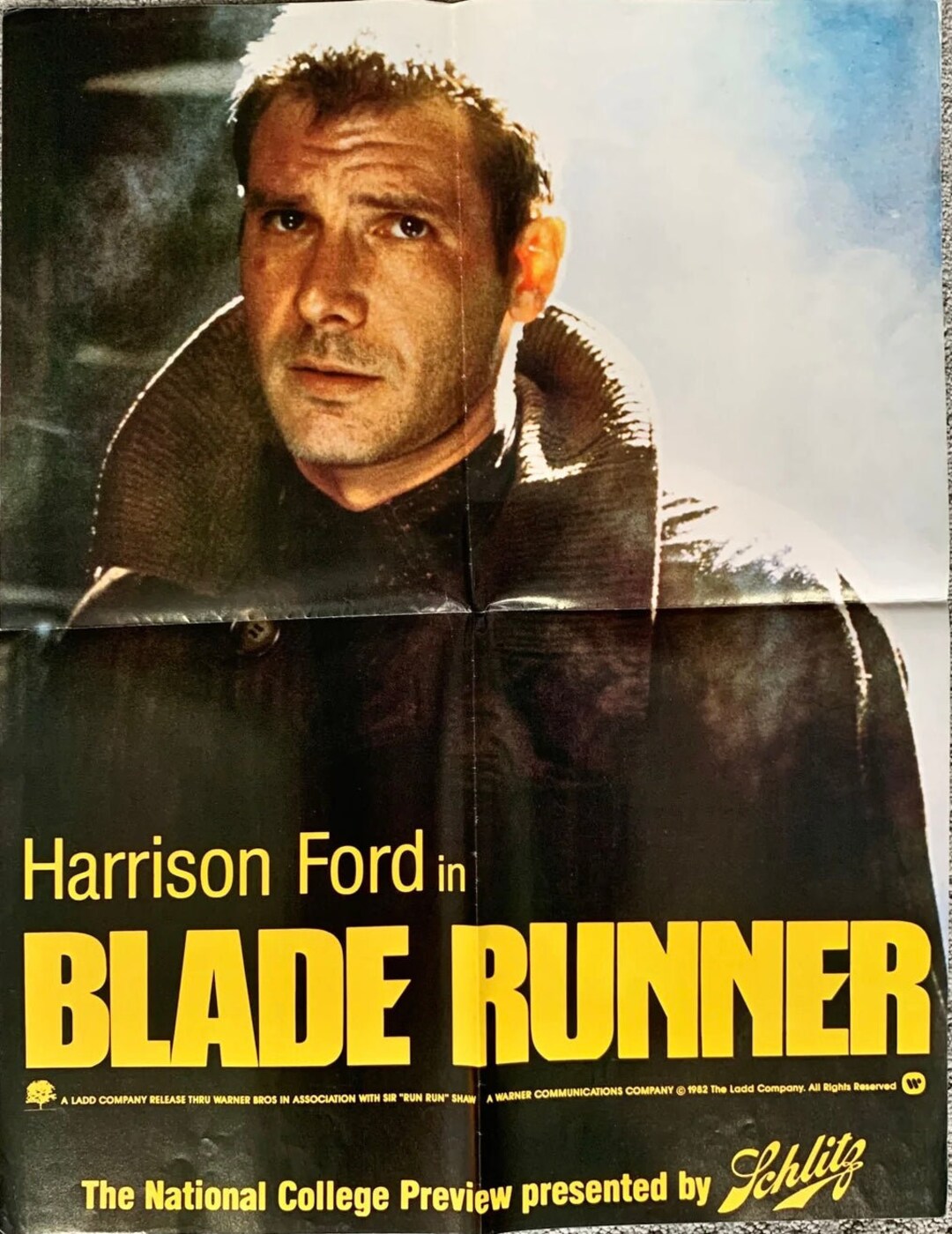Blade Runner (1982) Promo Poster - Schlitz Artwork - Etsy