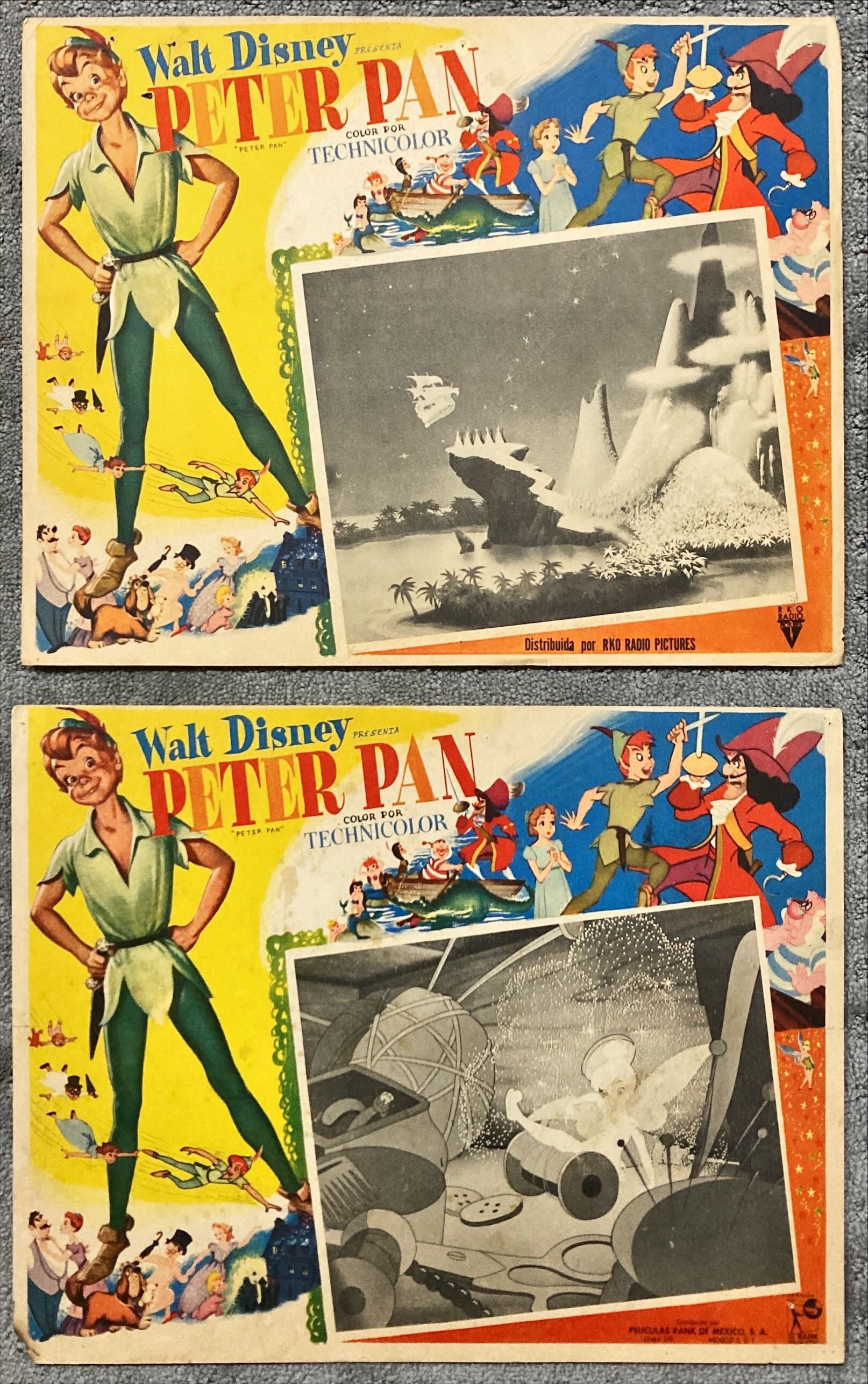 Peter Pan 2x Lobby Cards R'70, MX - Etsy