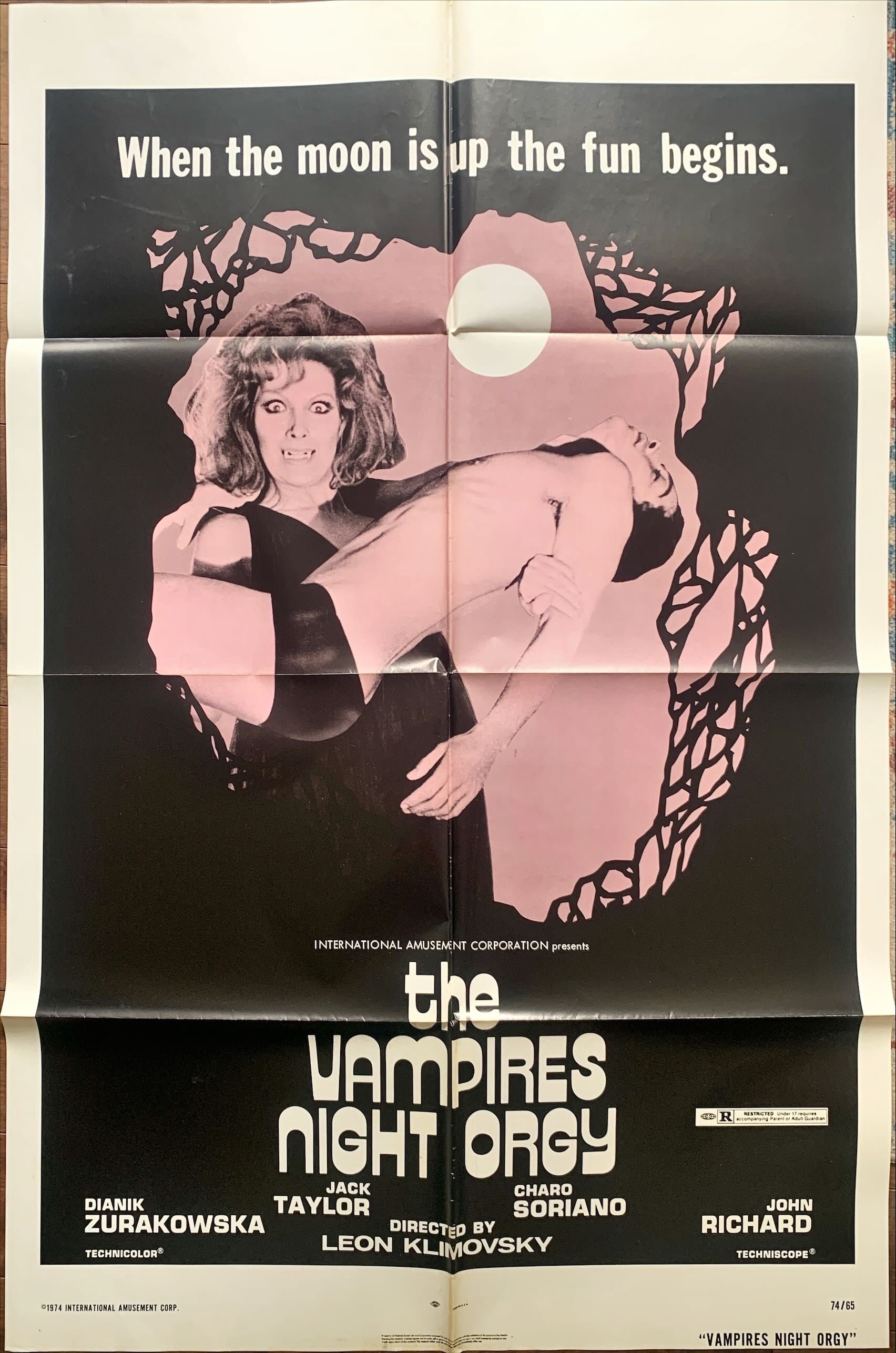 1452 VAMPIRES NIGHT ORGY Movie Poster '74 - Etsy