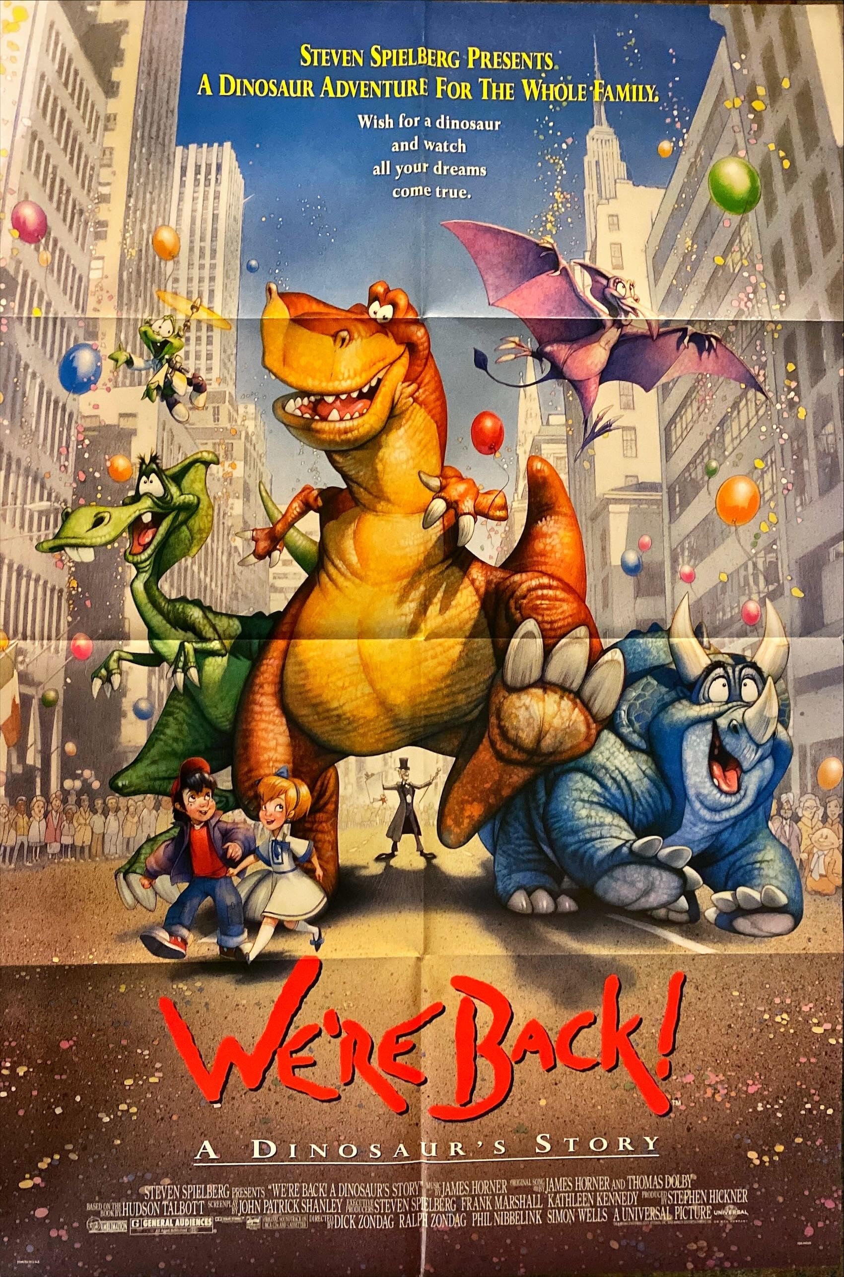 2228 We're Back: A Dinosaur's Story Int'l 1sh '93 - Etsy