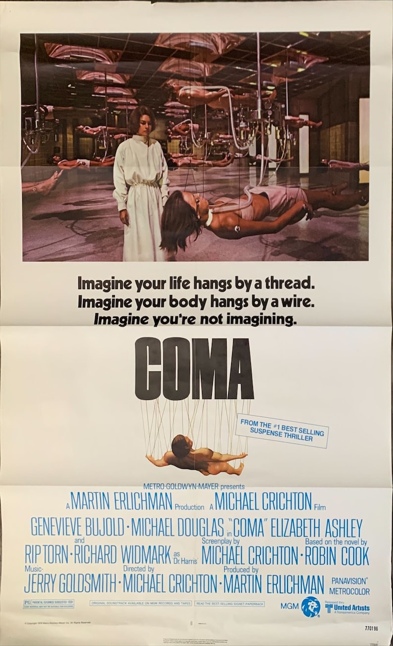 Coma, 1sh 1977 Genevieve Bujold - Etsy