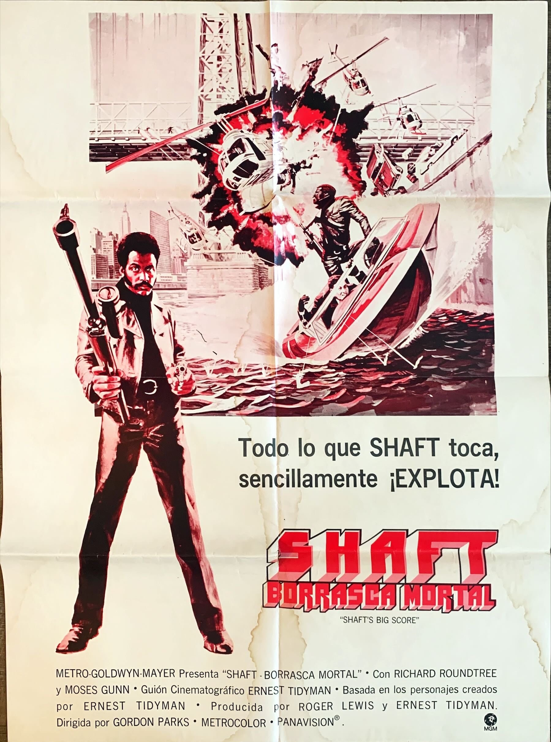 Shafts Big Score 1972 Blaxploitation Original Movie Poster - Etsy
