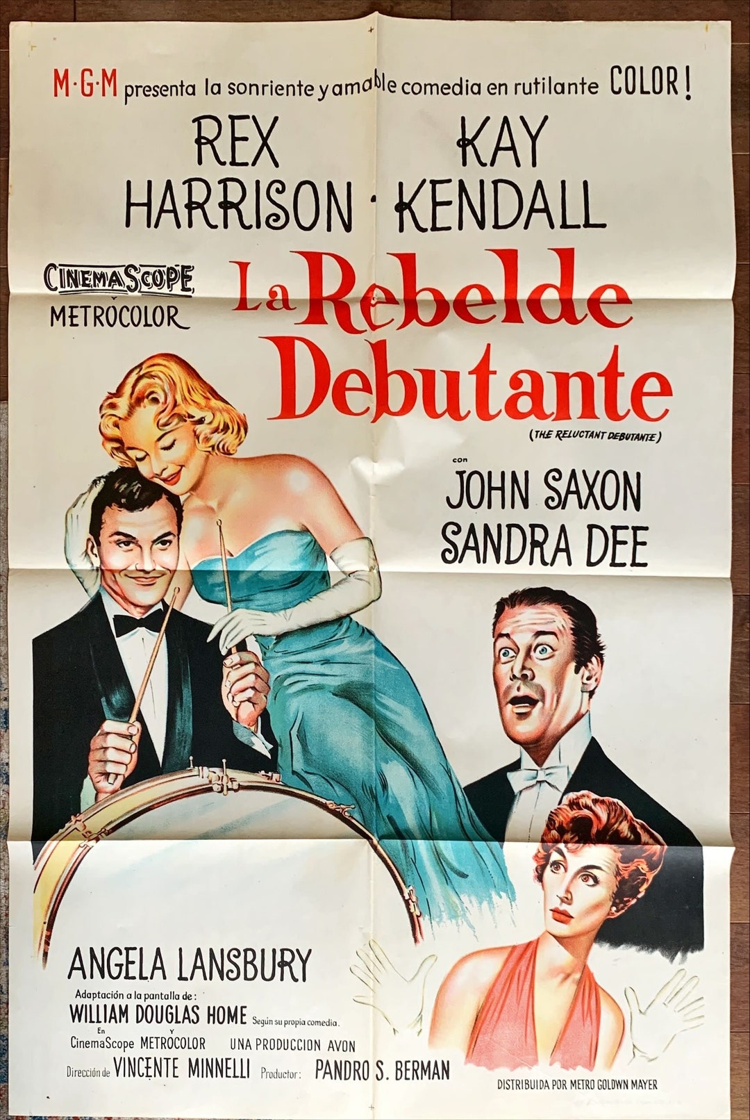The Reluctant Debutante, Argentine Original One Sheet Poster, 1958 ...
