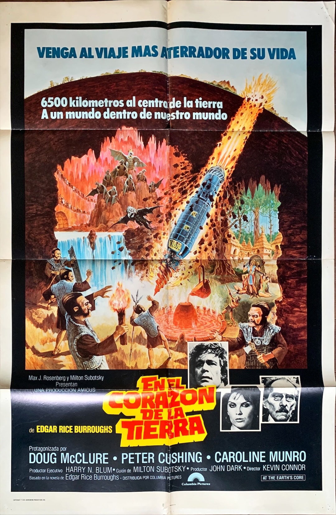 At the Earth's Core 1976 Edgar Rice Burroughs, Caroline Munro, Peter ...