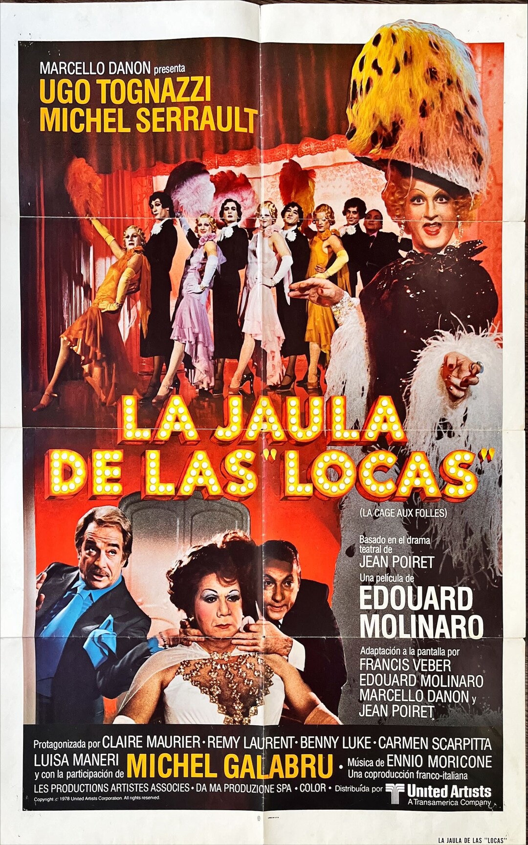 La Cage Aux Folles Spanish Movie Poster, Ugo Tognazzi, Lou Myers Art - Etsy