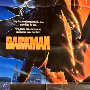 Darkman (1990) One Sheet Movie Poster - DS, Alvin Art - Etsy