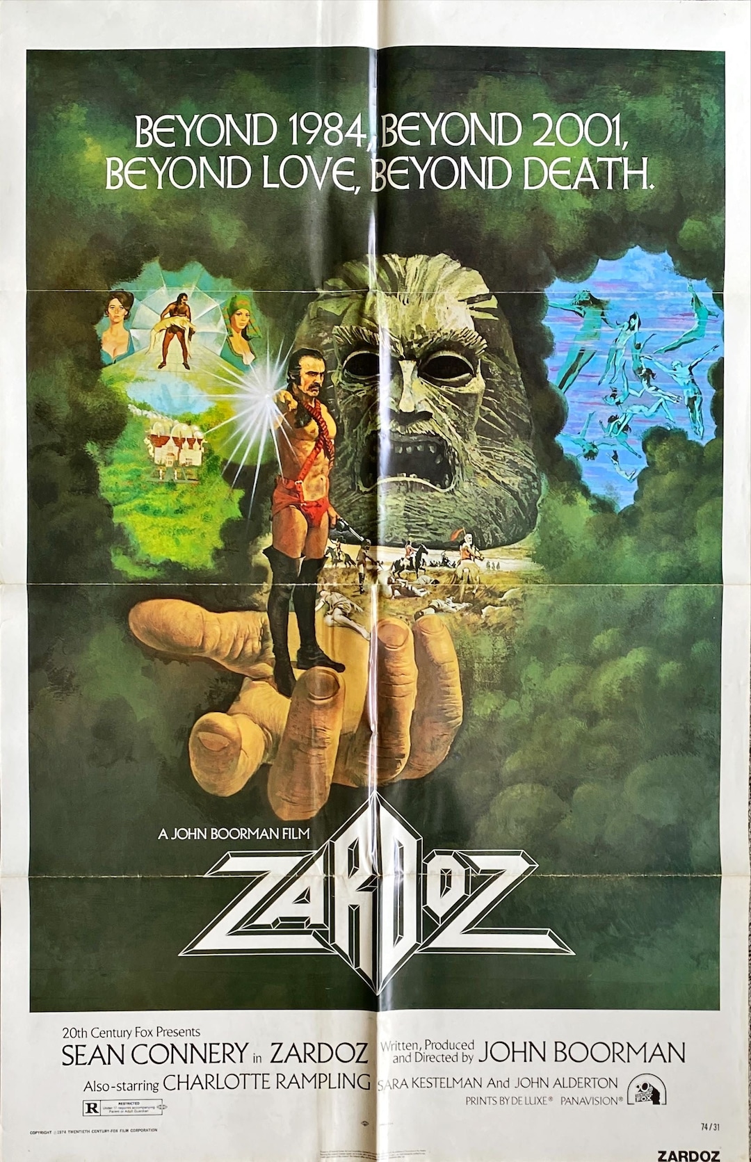 Zardoz (1974) One Sheet Movie Poster - Etsy