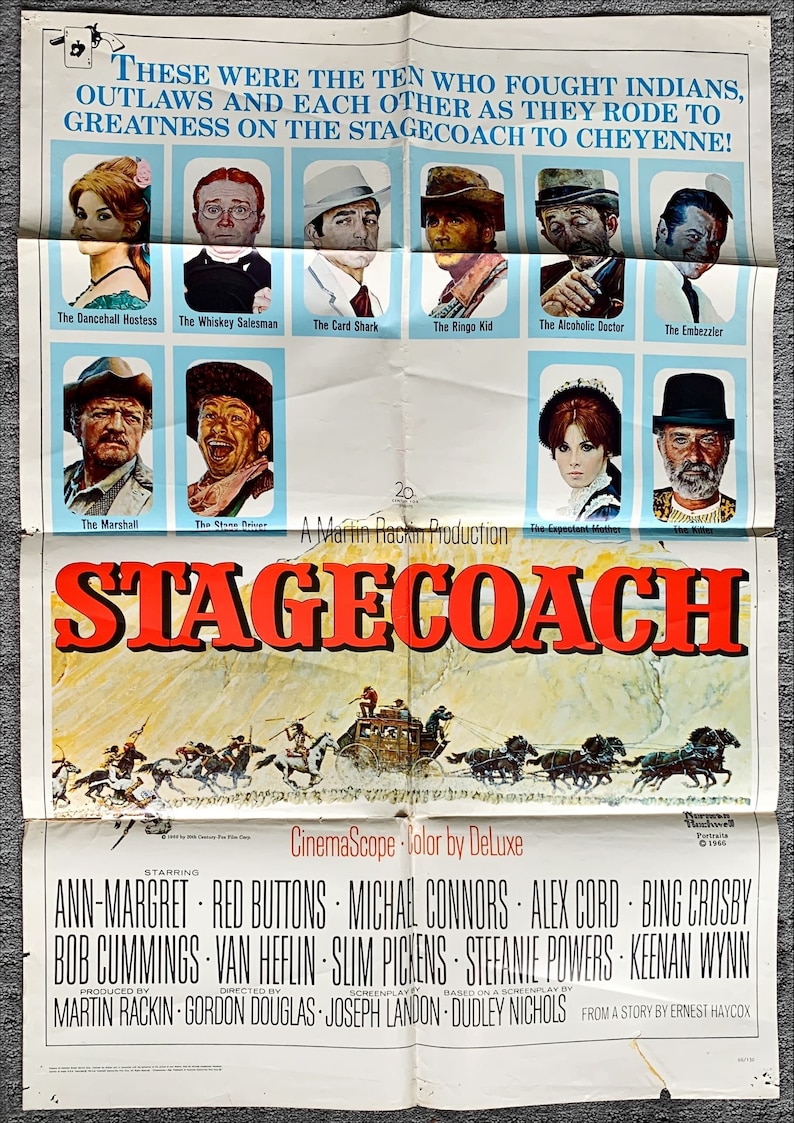 Stagecoach (1966) One Sheet Movie Poster - Etsy