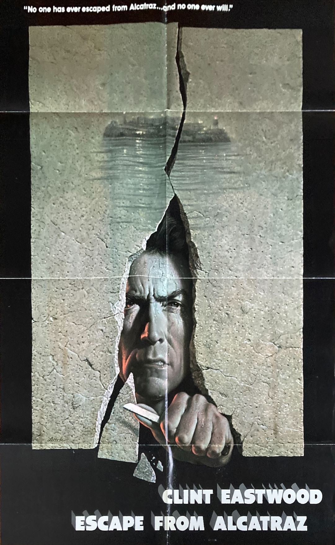 Escape From Alcatraz (1979) One Sheet Movie Poster - Clint Eastwood - Etsy