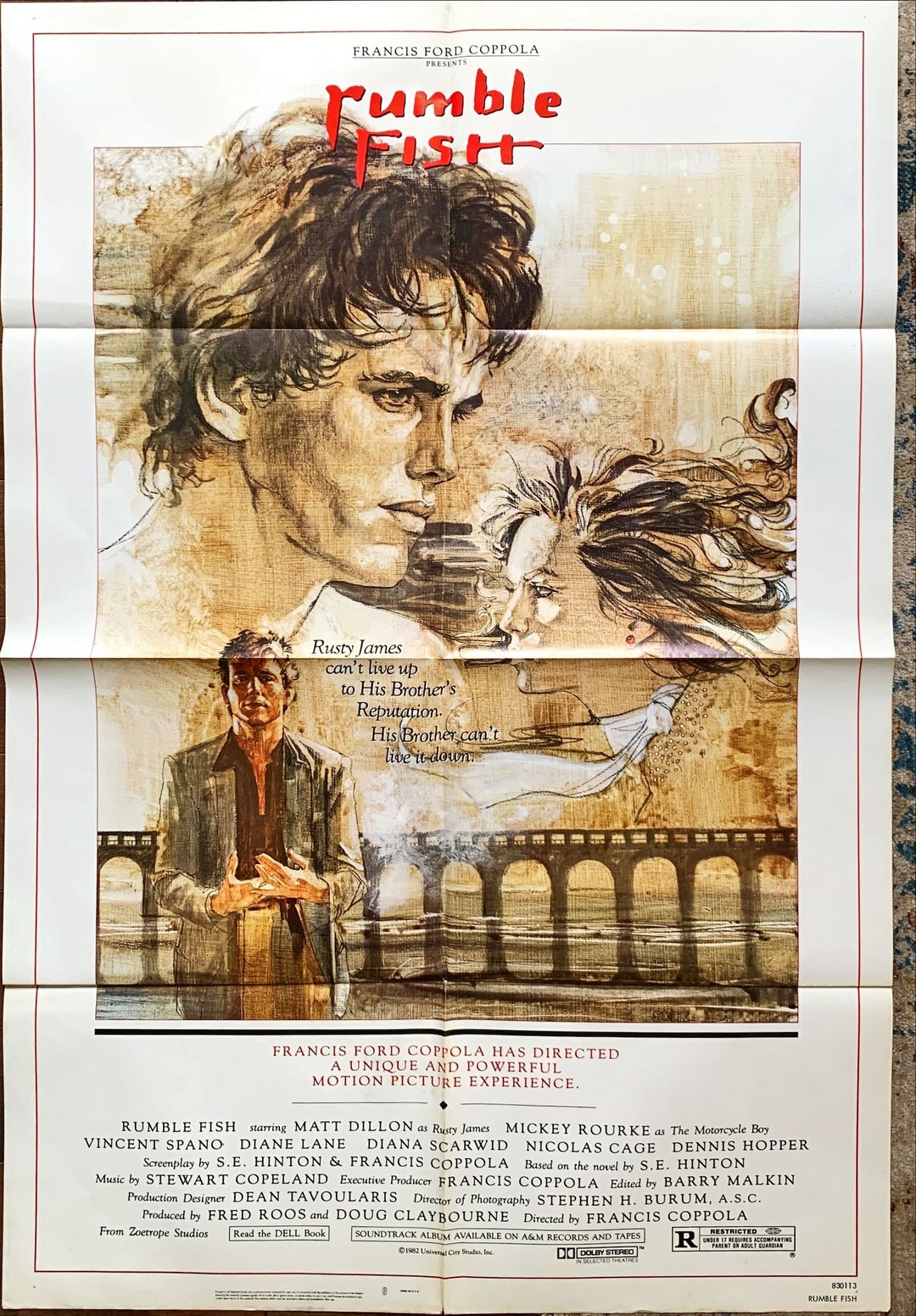Rumble Fish, 1983 Francis Ford Coppola, Great Art of Matt Dillon by ...