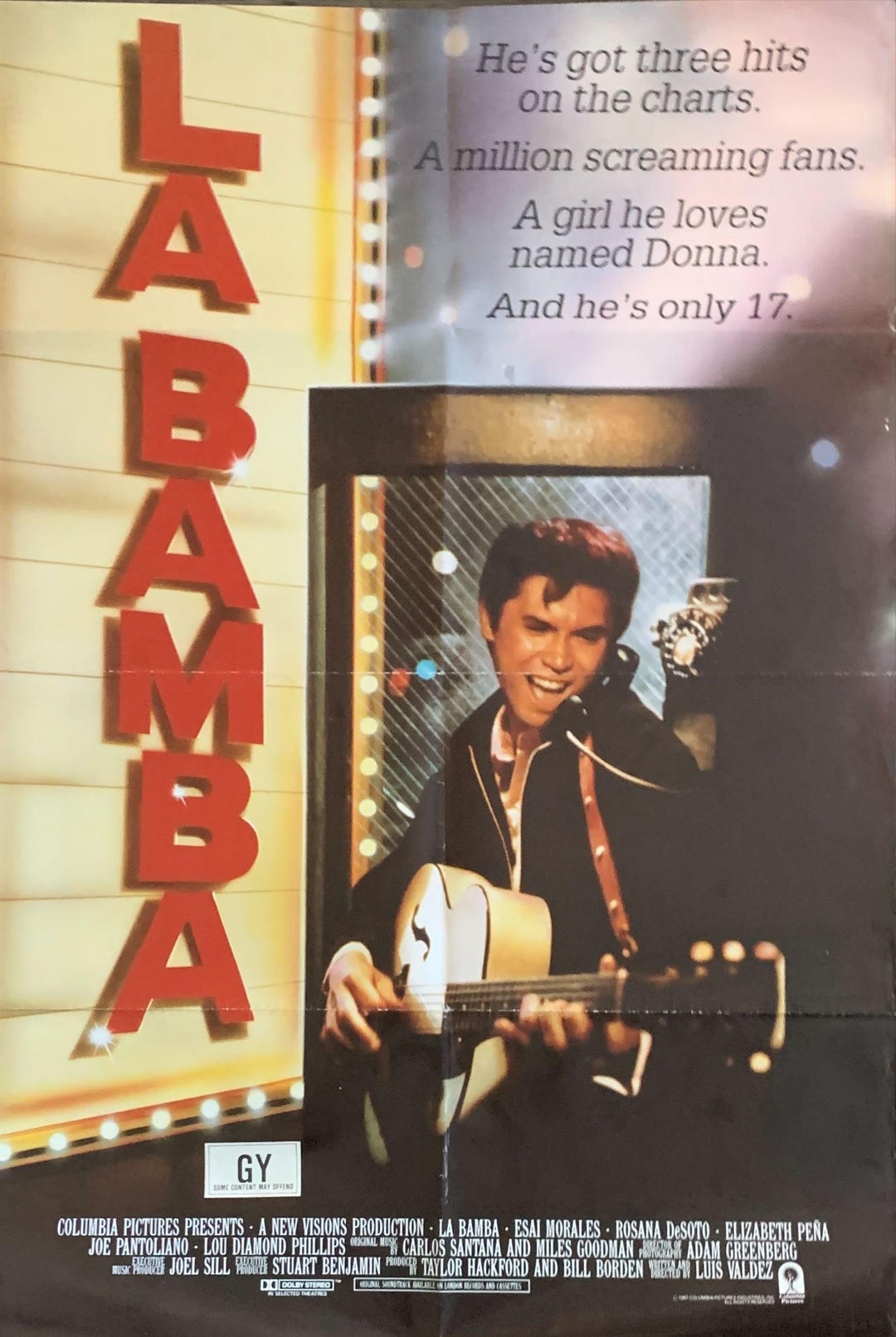La Bamba Movie Poster | 1987 Original International One Sheet - Etsy