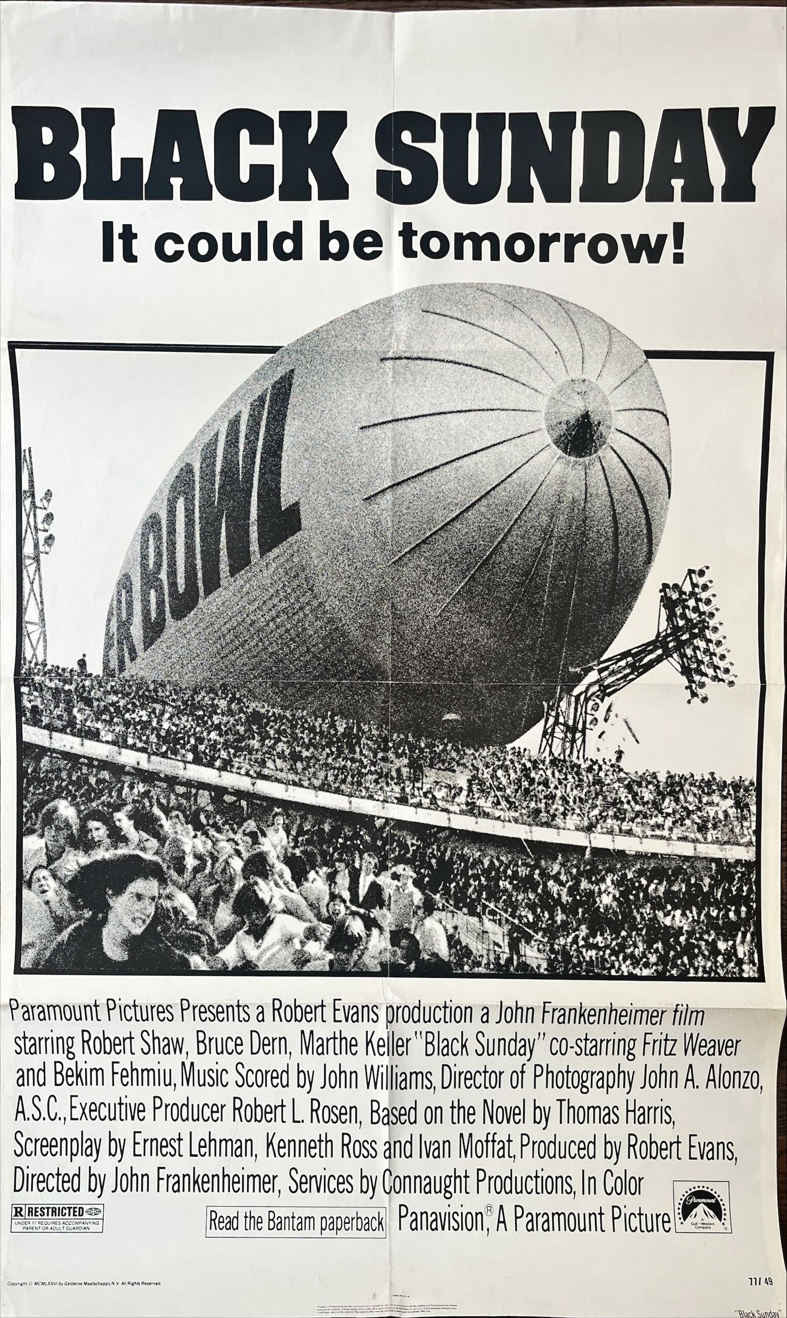 Black Sunday, 1977 Goodyear Blimp Zeppelin Disaster at the Super Bowl ...