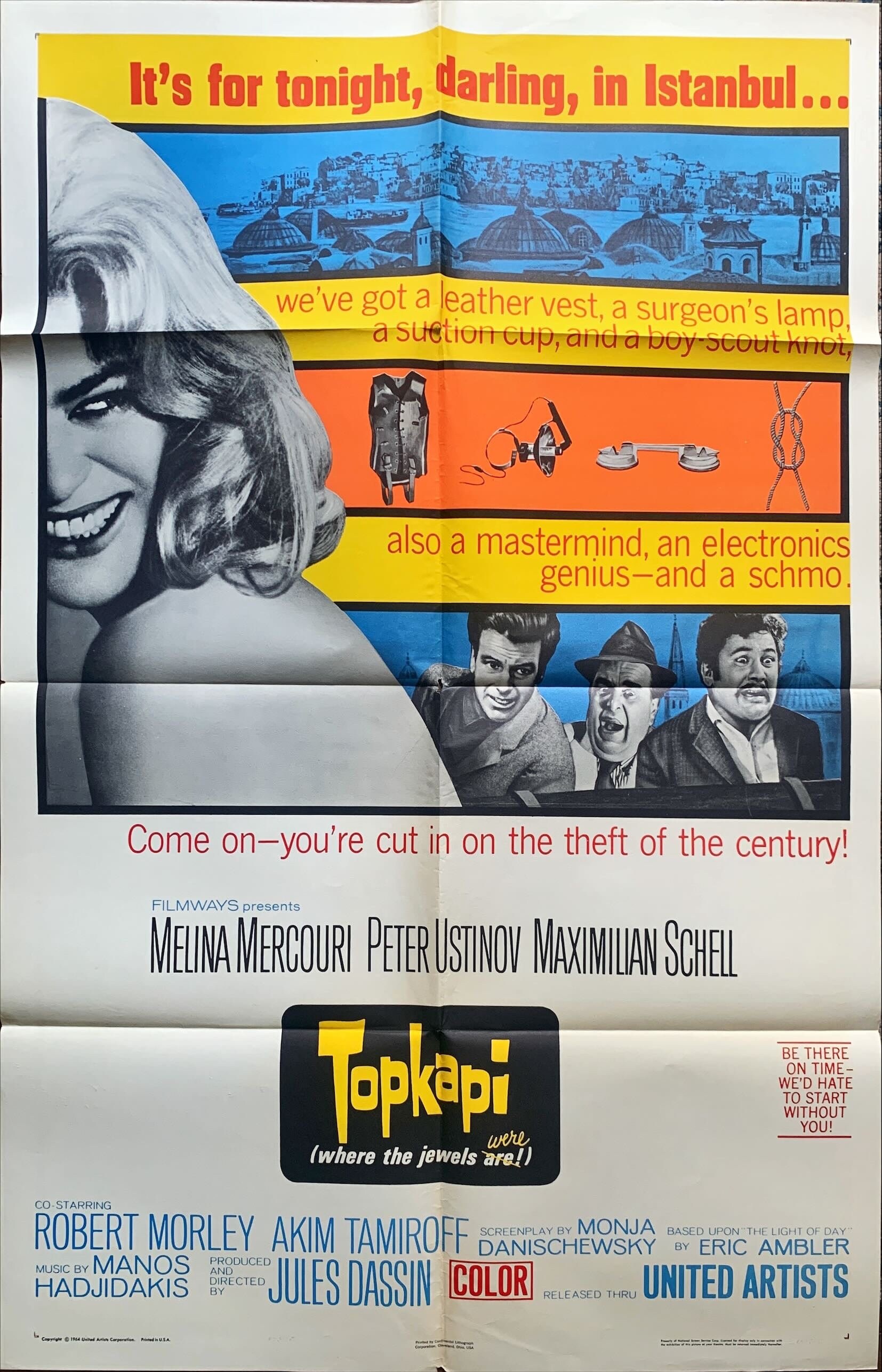 Topkapi 1964 One Sheet Movie Poster - Etsy