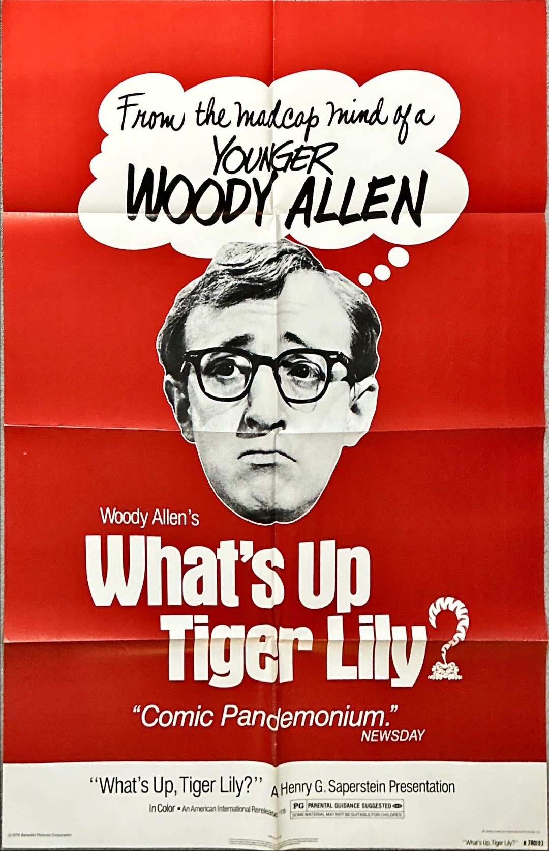 Whats up Tiger Lily? (1966) One Sheet Movie Poster - R'78, Woody Allen ...